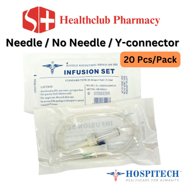 Sterile IV Infusion Set 20/25 Pcs with Needle (Simple)/ without Needle ...