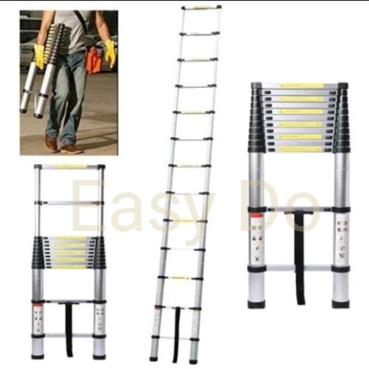 High Quality Aluminium Telescopic Ladder Extendable Ladder Single Pole ...