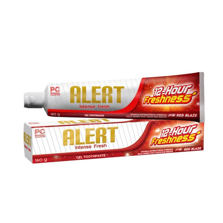 ALERT Intense Fresh GEL TOOTHPASTE 160g (Red Blaze, Green Burst, Blue ...