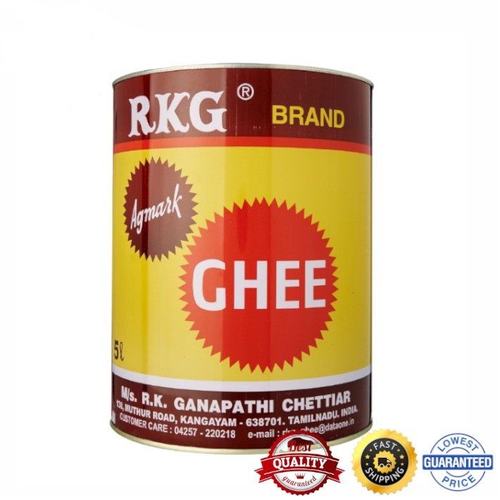 Original Pure RKG Agmark Ghee 1 L/500ml/200ml (Minyak Sapi) EXP ...