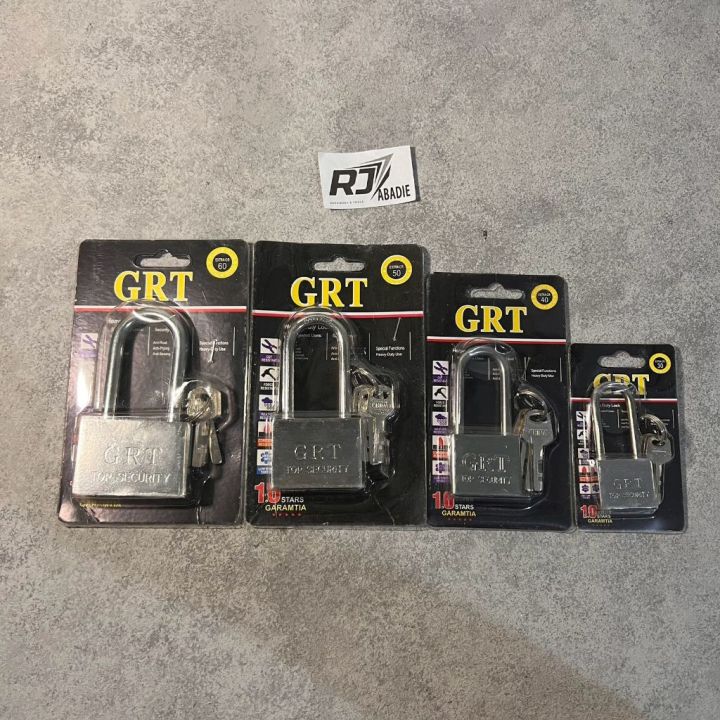 Gembok Besi Model Kotak Leher Panjang Pendek Chrome GRT | Lazada Indonesia