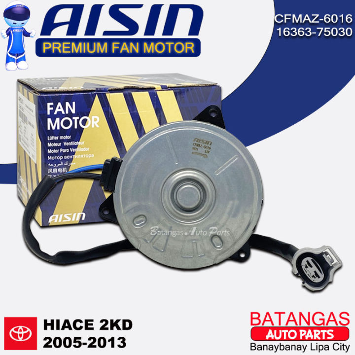AISIN RADIATOR FAN MOTOR TOYOTA HIACE 2KD 2005-2013 MADE IN JAPAN 16363 ...