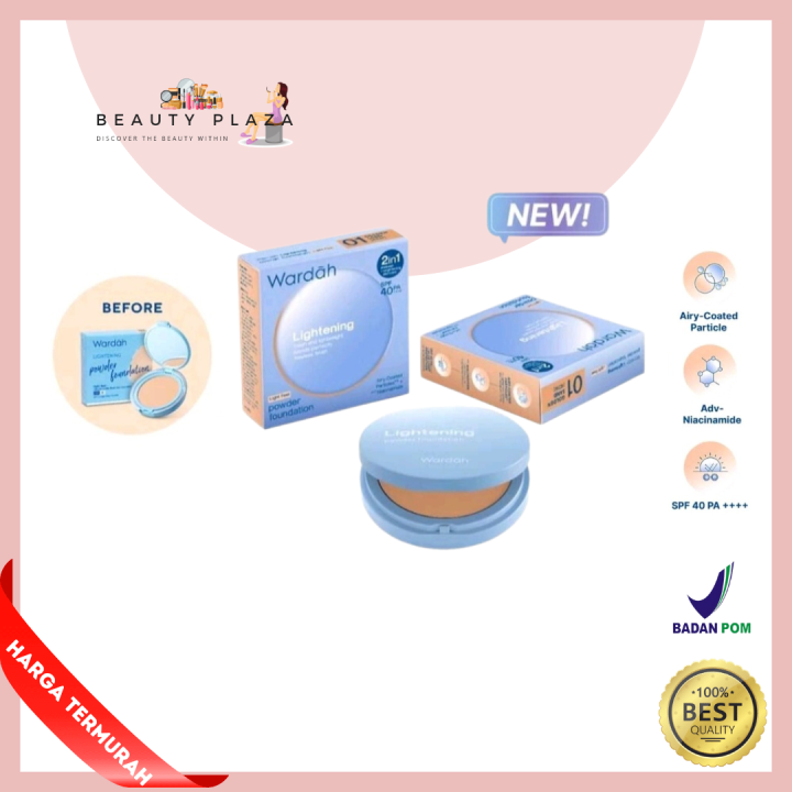 WARDAH Lightening Two Way Cake Powder Foundation | Wardah Lightening ...