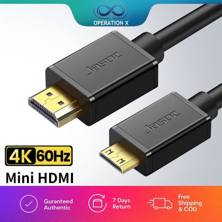 OPERATION X Mini HDMI to HDMI Cable Male to Male 1080P HD 4K 60Hz 3D ...