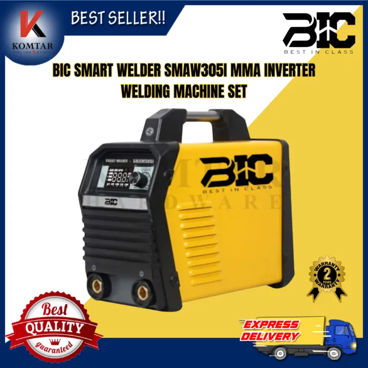 BIC SMART WELDER SMAW305I MMA INVERTER WELDING MACHINE SET | Lazada