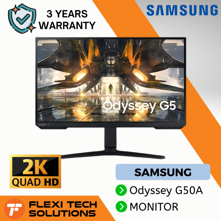Flexi Tech SAMSUNG 27" Odyssey G50A QHD Gaming Monitor 165Hz 1MS IPS ...