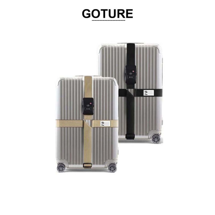 GOTURE 【TSA LOCK】Luggage Tie-Down Straps Cross Customs Password Lock ...