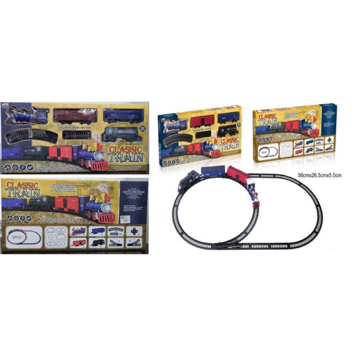 Classic Train Toys Set Kereta Api Set Klasik Mainan Kereta Api Rail ...