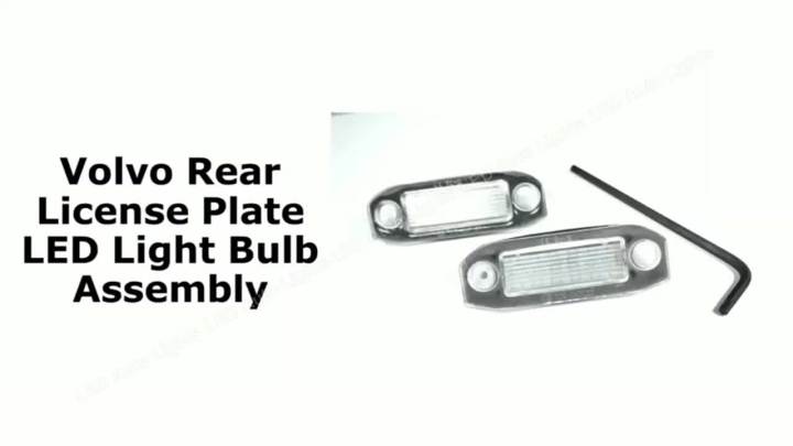 HfkgLED ป้ายทะเบียนสำหรับ Volvo S80 XC90 S40 V50 V60 S60 C70 XC70 ...