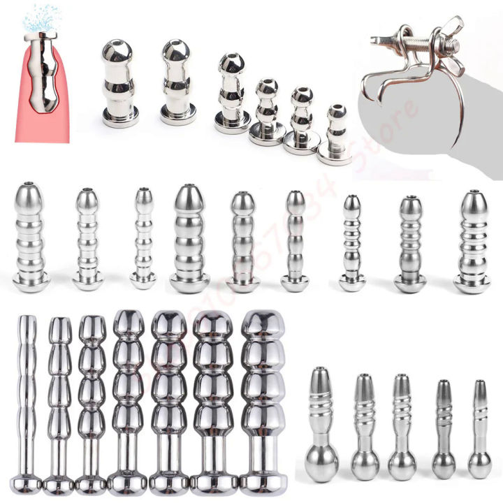 28 Style Stainless Steel Hollow Urethral Plug Sex Sounding Rod Plug Bead Urethra Dilator