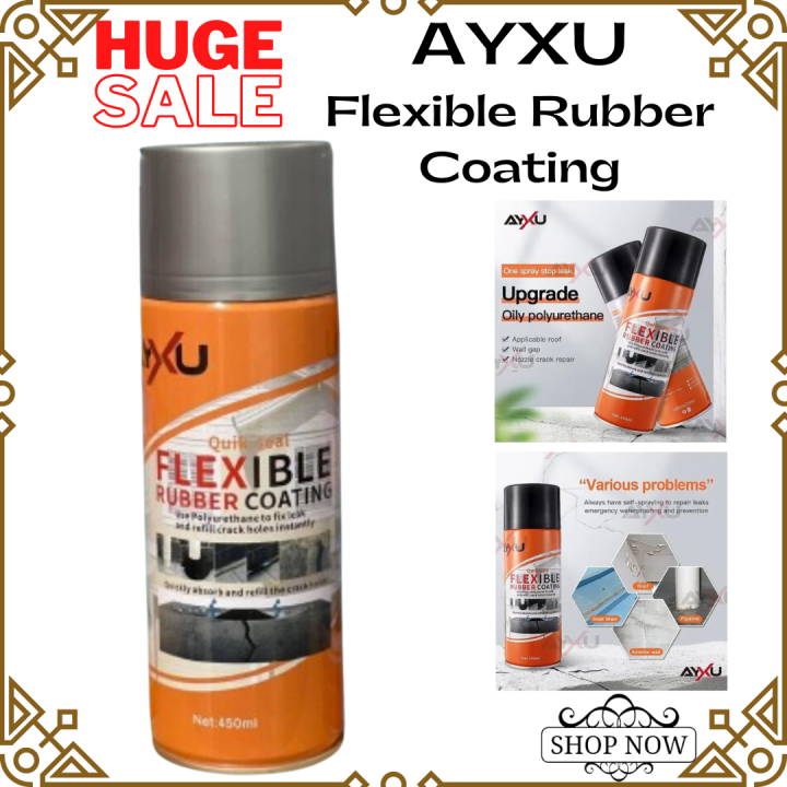 Original Quick Seal Flexible Rubber Coating REPAIR SPRAY 450ML ...