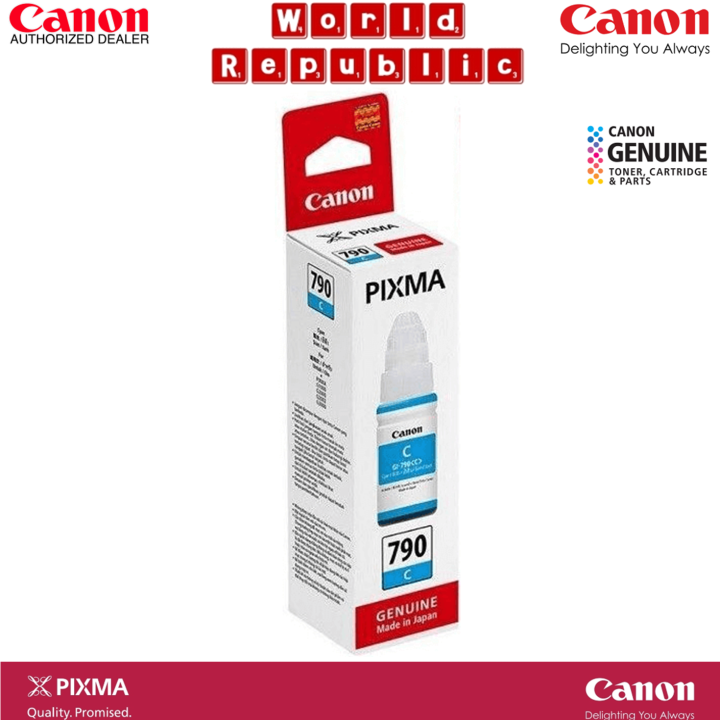 CANON Original Ink Cartridges GI-790 GI790 790 - GI790BK GI790C GI790M ...