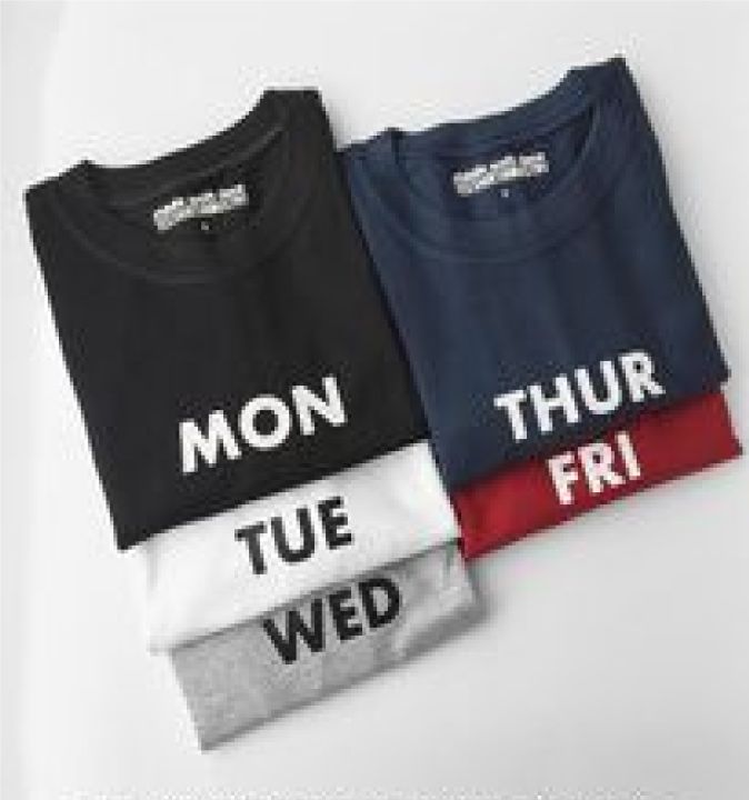 WEEK DAYS POCKETTEES T-SHIRT DESIGN | Lazada PH