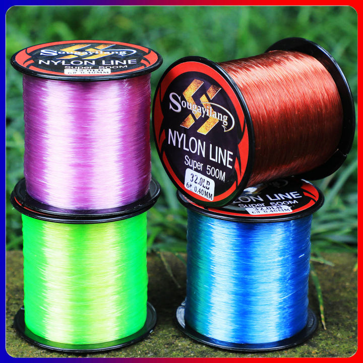 Malaysia Fast Delivery Fishing Line 500m Monofilament Line Nylon Line 1 ...