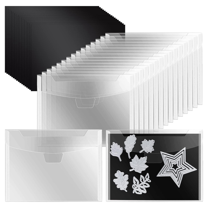 48 Pcs Stamp and Die Storage Pockets with Rubber Magnetic Sheets ...