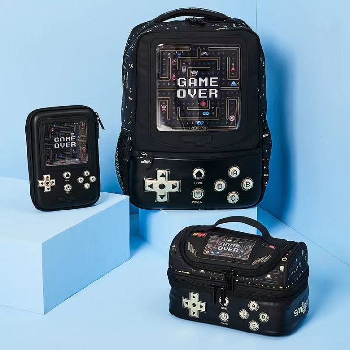 Smiggle backpack Ready Stock Black game Boys backpack School Bags ...
