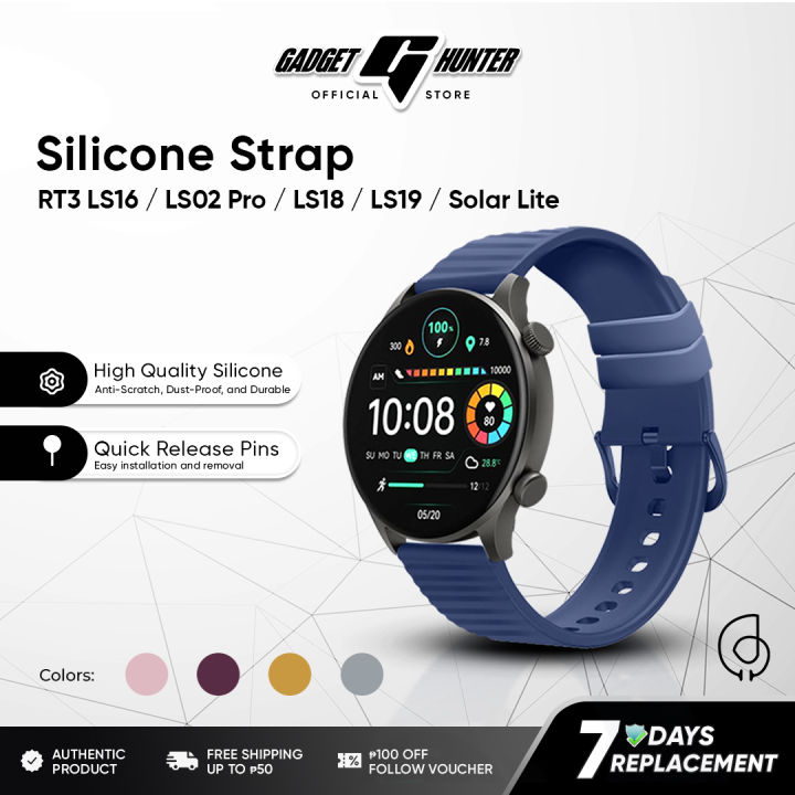 Haylou Silicone Strap RT3 LS16, LS02 Pro, Solar Lite, Solar Pro LS18 ...