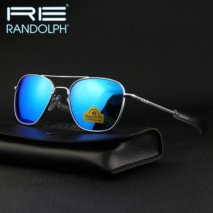 Randolph RE Sunglasses Men Woman Brand Designer American Army Military ...