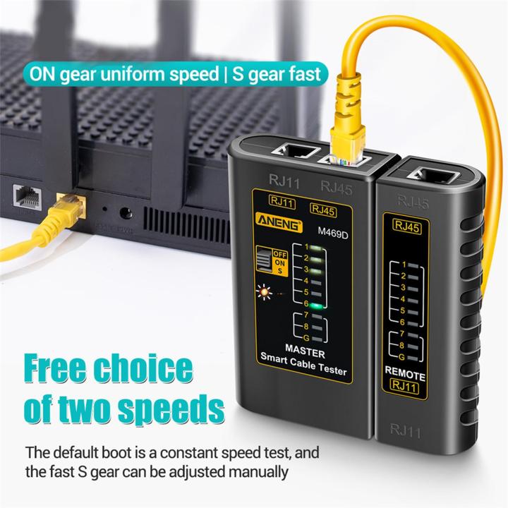 Ulight Ethernet Cable Tester Cat5 Cat5e Cat6 Network Testing Tool Rj45rj11 Ethernet Tester For