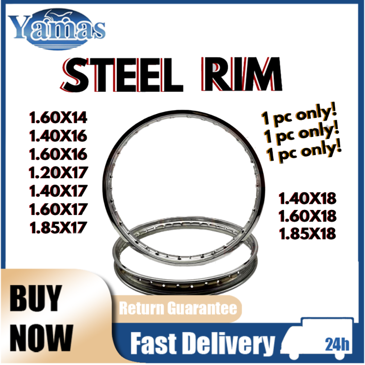[YAMAS] MOTORCYCLE STEEL RIM HEAVY DUTY 1.20X17 /1.40X17 /1.60X17 /1 ...