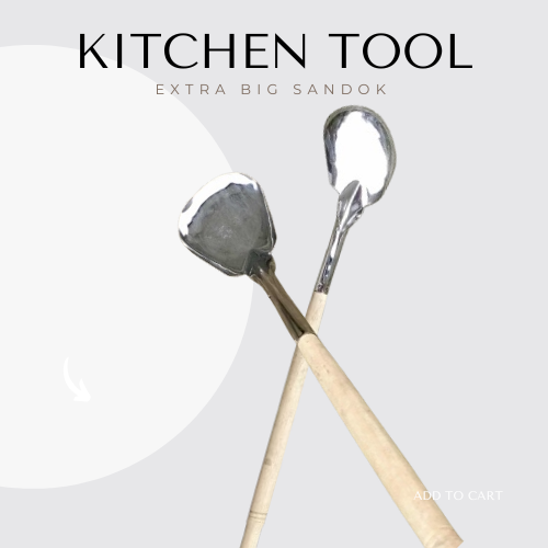 Filipino Style Extra Big Sandok – Wooden Handle Cooking Spoon 1PC ...
