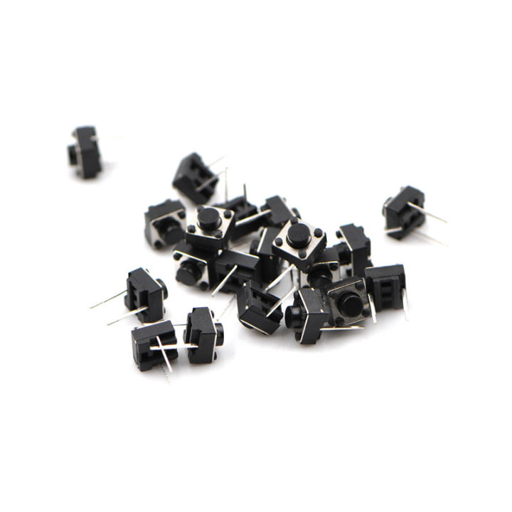 godessing 20pcs 2 pins Middle Feet 6x6x5mm Switch Tactile Push Button ...