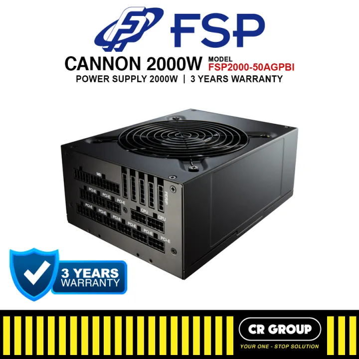 FSP Cannon PRO 2000W (12V-2x6) 80PLUS Gold PCIe 5.1 (3Yrs FSP Warranty ...