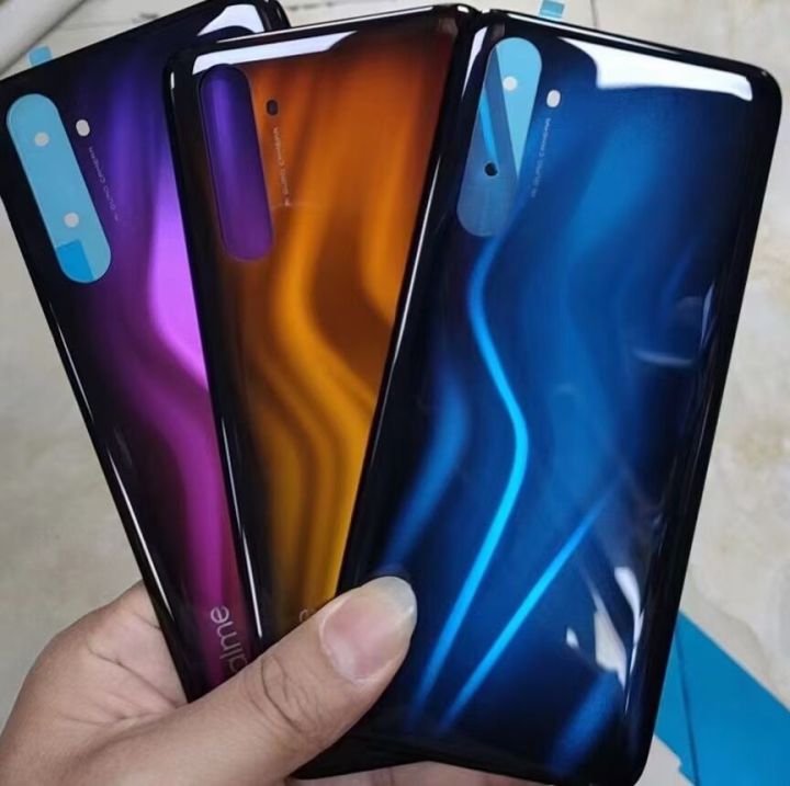 6Pro สำหรับ Oppo Realme 6 Pro ฝาหลังกระจกซ่อมเปลี่ยนโทรศัพท์ประตูหลังเค ...