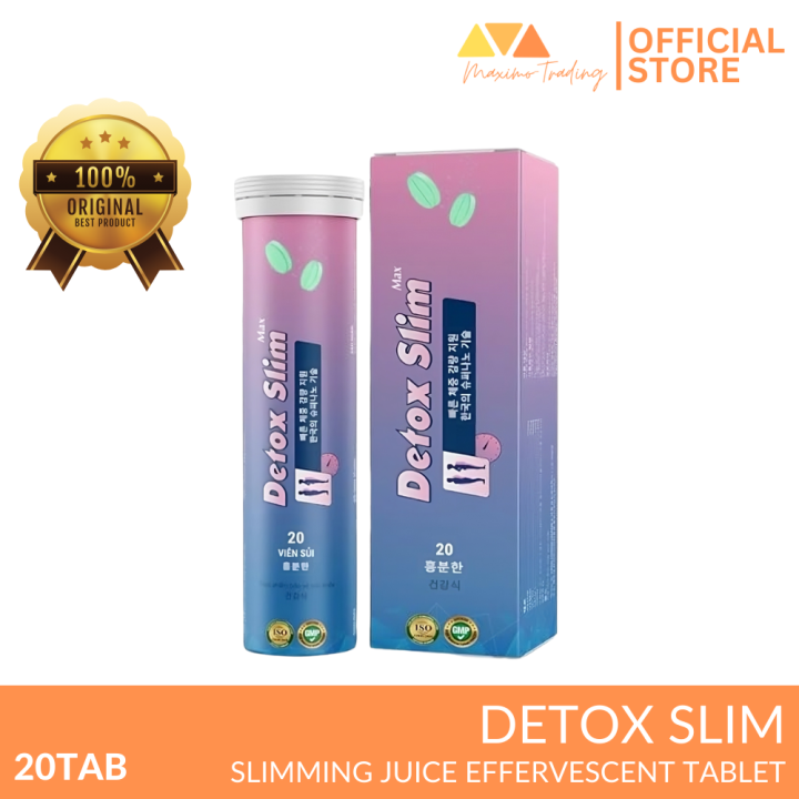 Original Detox Slim Effervescent 20 Tablets Slimming Juice | Lazada PH
