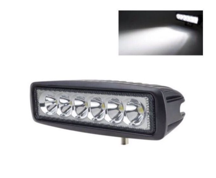 Motorcycle 6 led bar headlight motor light motor led Long Bar 18w ...