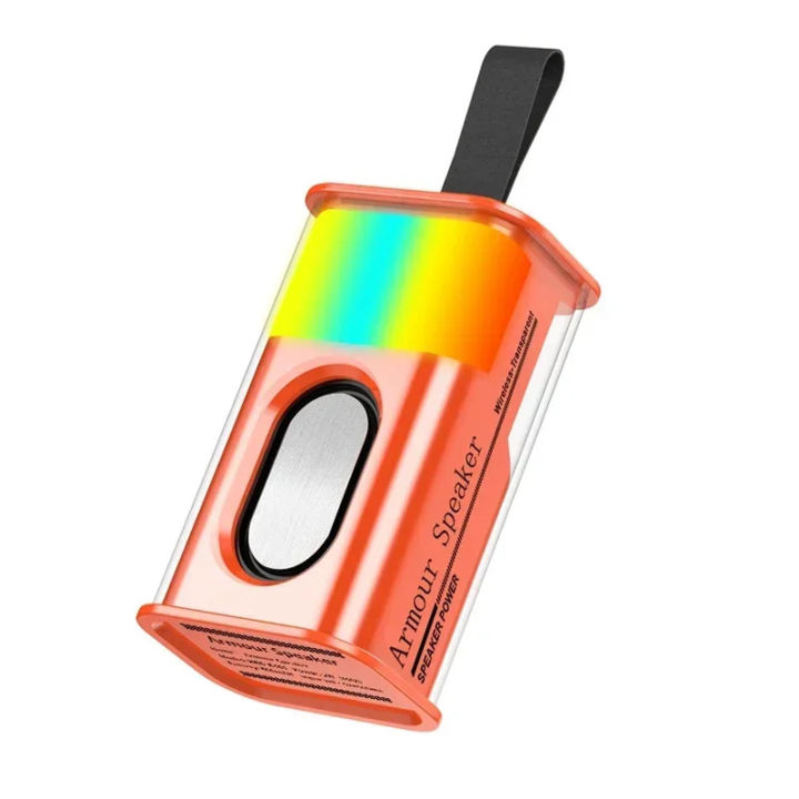 Transparent Bluetooth Flashing LED RGB Light Subwoofer Portable ...