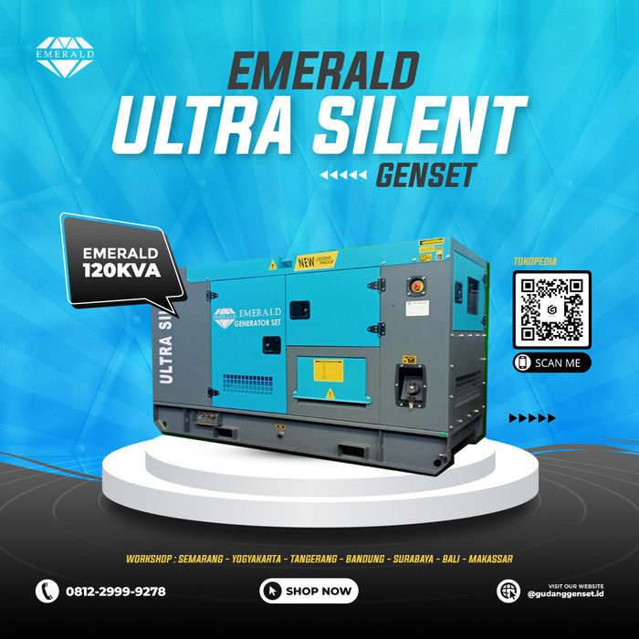 Genset Silent | 120 KVA | Genset Diesel Emerald Ultra Silent | Lazada ...