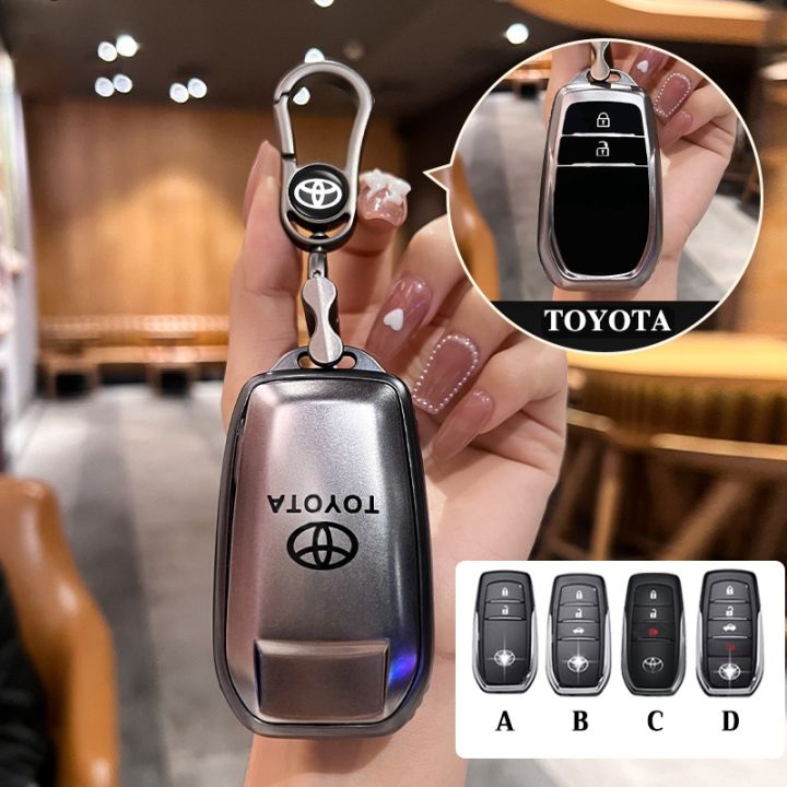 toyota car keychain for revo rocoo FORTUNER Harrier INNOVA car key case ...