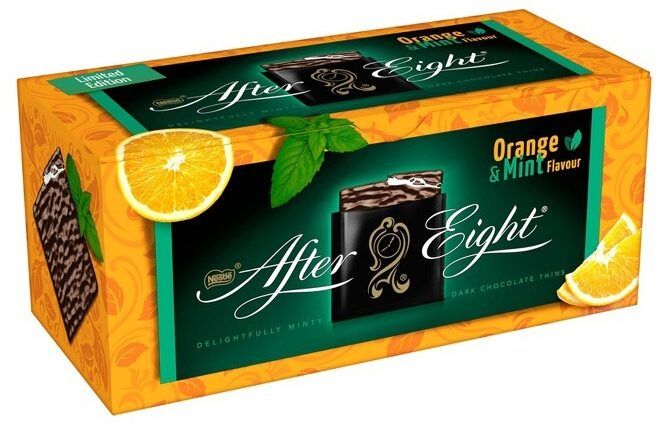 Nestle After Eight Orange & Mint Flavour Dark Chocolate, 200g | Lazada