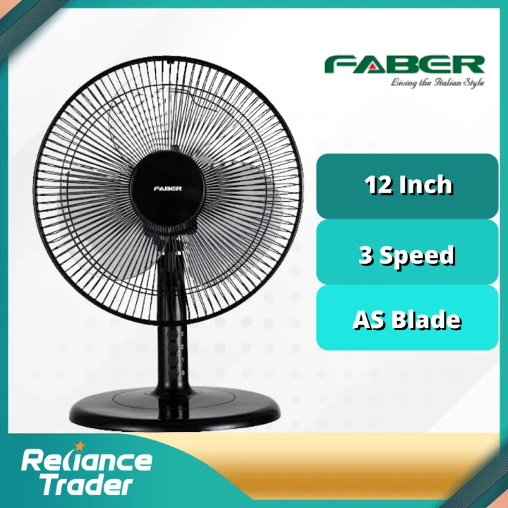 FABER 12 INCH FTF VIENTO TABLE FAN FTF 1208BK | Lazada