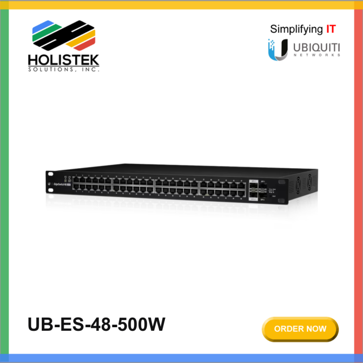 Ubiquiti Networks EdgeSwitch 48 PoE (500W) | ES-48-500W | Holistek | Lazada PH