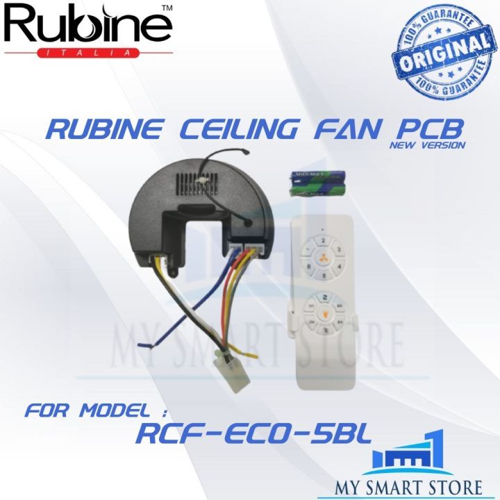 {LAZ}Rubine Ceiling Fan Pcb Board And Remote Control Set For RCF-ECO ...