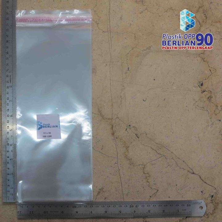 Plastik Opp 13 x 30 cm 20 Micron ada Seal atau Lem | Lazada Indonesia