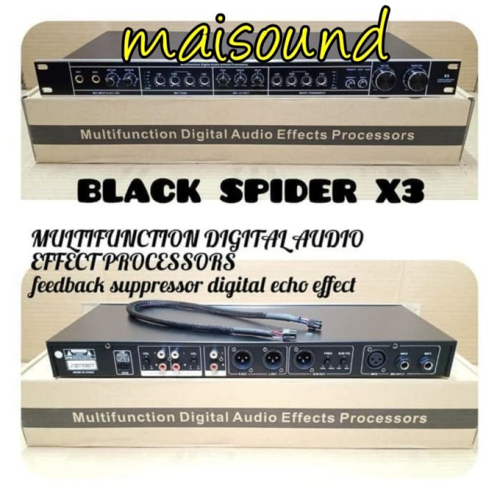 EFFECT VOCAL BLACK SPIDER X3 DIGITAL AUDIO BLACKSPIDER X3 MULTIFUNGSI ...