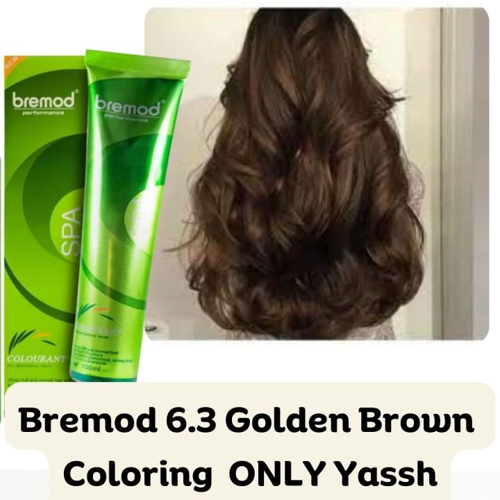 Bremod 6.3 Dark Golden Brown Hair Color ONLY Yassh | Lazada PH