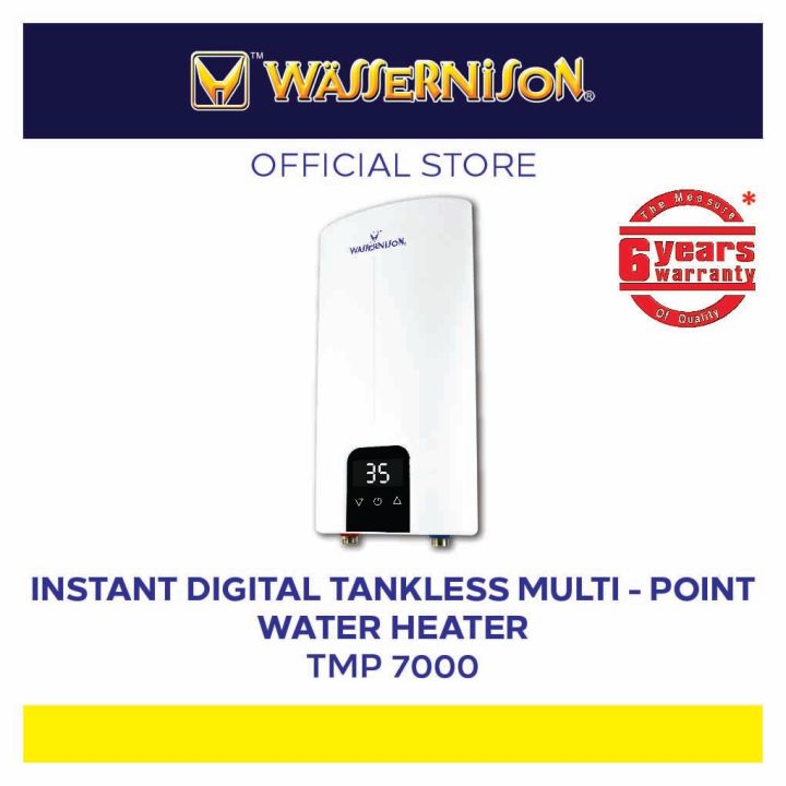 Wassernison Digital Multi Point Tankless Water Heater - 7000W | Lazada PH