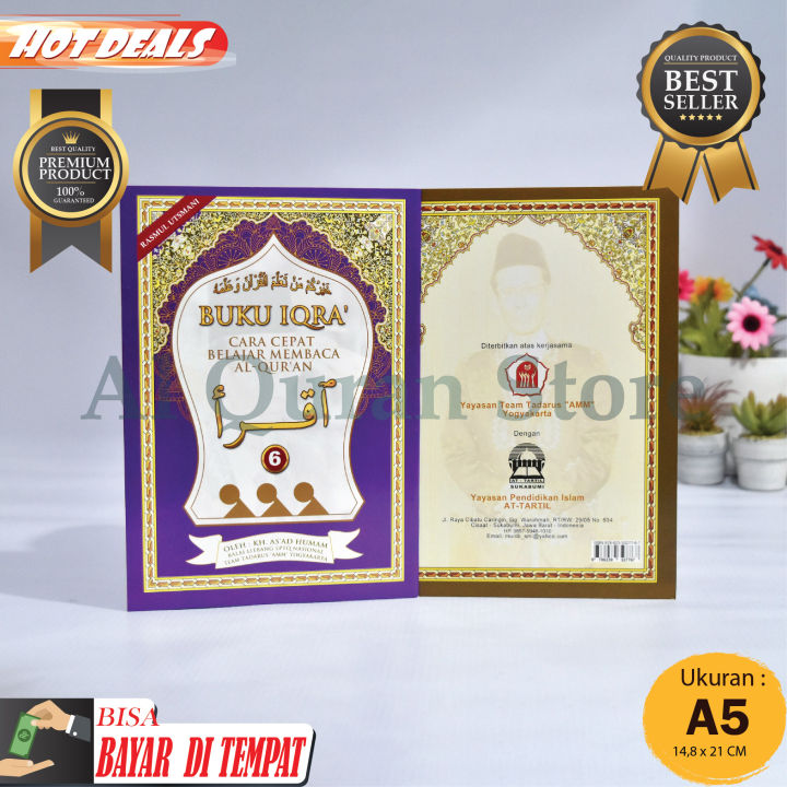Ikro Ngaji Anak 1 Sampai 6 A5 Iqro Ukuran Besar Dan Juz Amma Lengkap ...