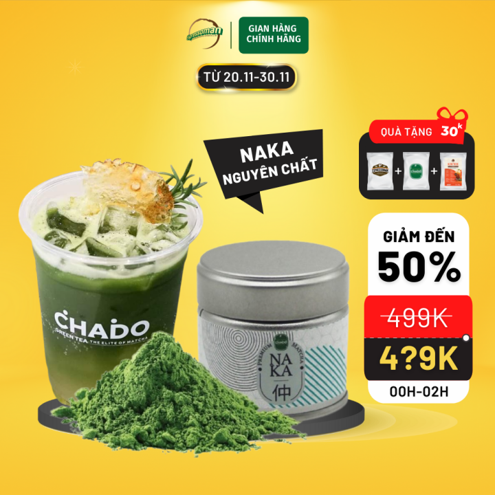 [CHÍNH HÃNG] NAKA CHADO (Thượng Hạng) - Bột Matcha Nguyên Chất - Lễ Đạo ...