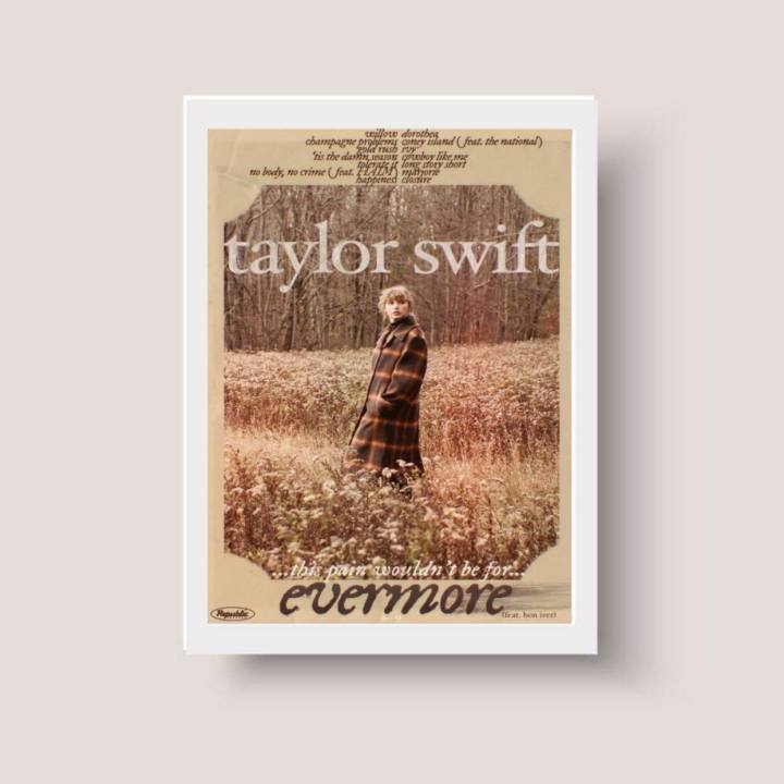 Taylor Swift artist wall poster A4 size | Lazada PH