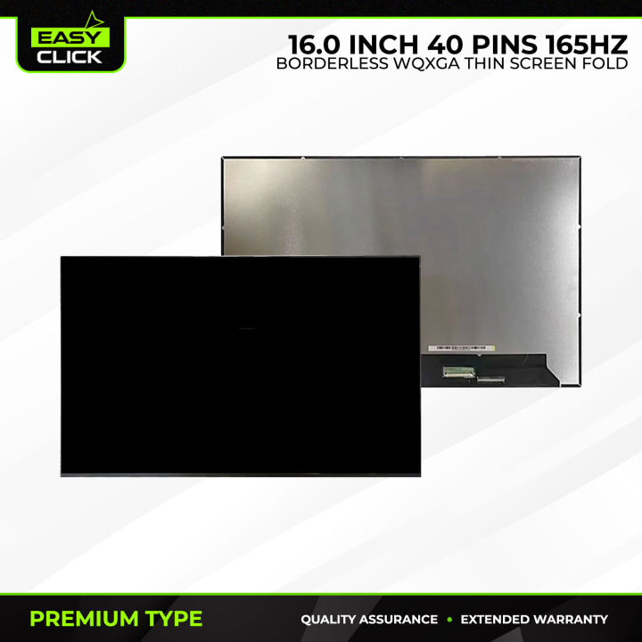 Laptop LCD Screen 16.0 inches 40 Pins 165Hz WQXGA 2560 x 1600 Thin ...