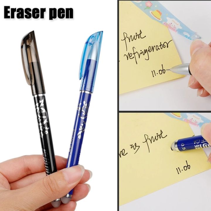 0.5mm Erasable Neutral Pen Ballpoint Large Capacity Erasable Black Ink ...