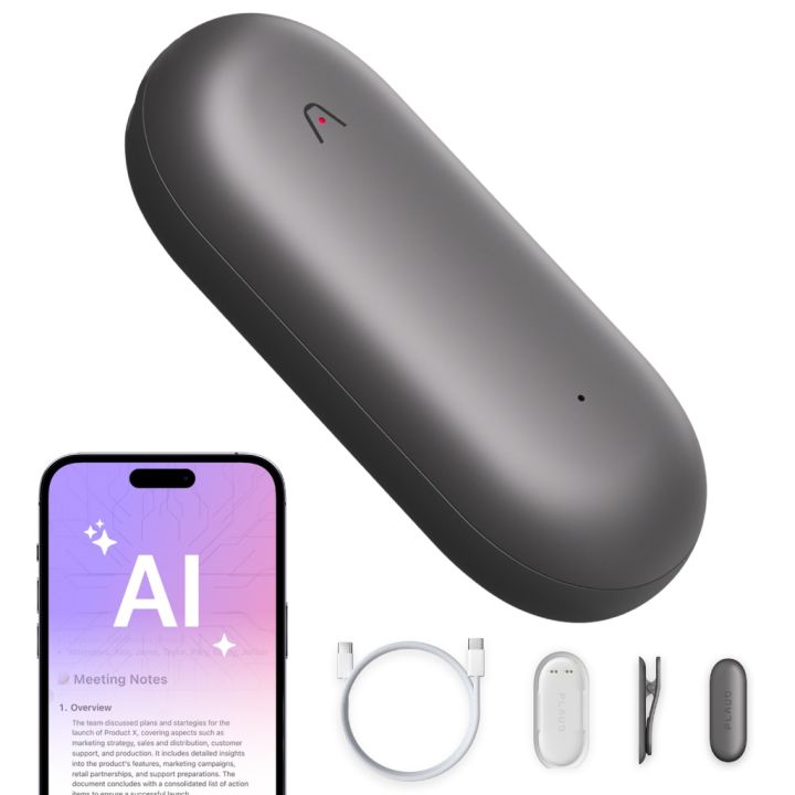 43535345[] Plaud NotePin Wearable AI Voice Recorder, AI Note Taker ...