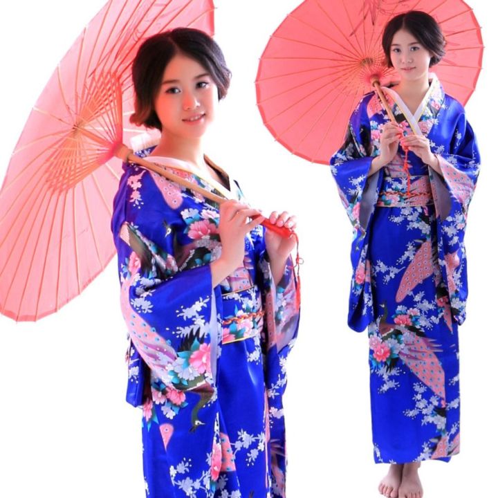 BAOLALA Japanese Style Traditional Japanese Kimono Printed Floral Elegance Sakura Girl Kimono ...