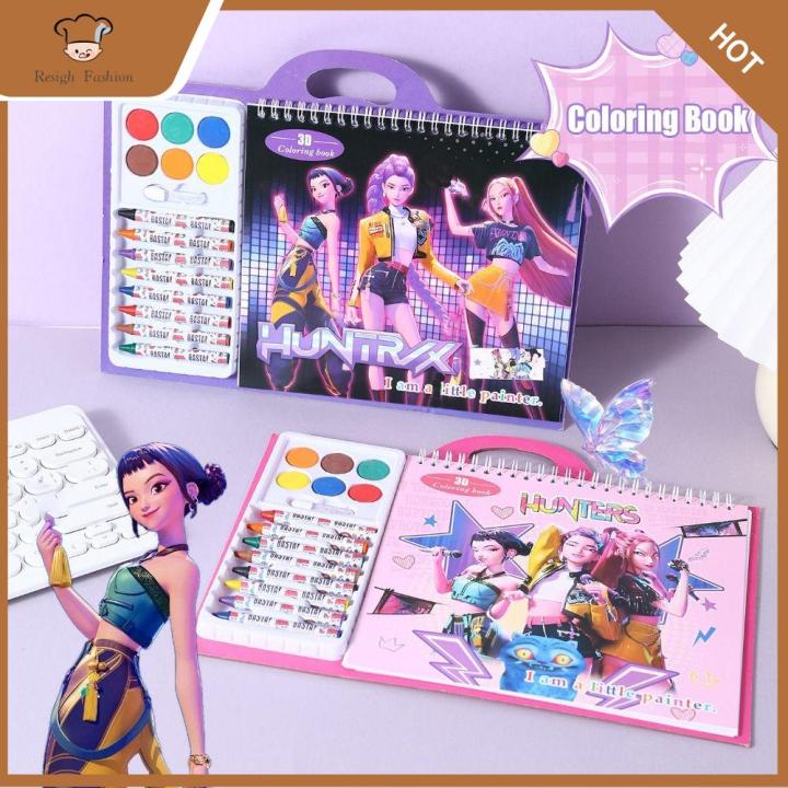 RESIGH FASHION Educational Entertainment Kpop Demon Hunters Sketchbook ...