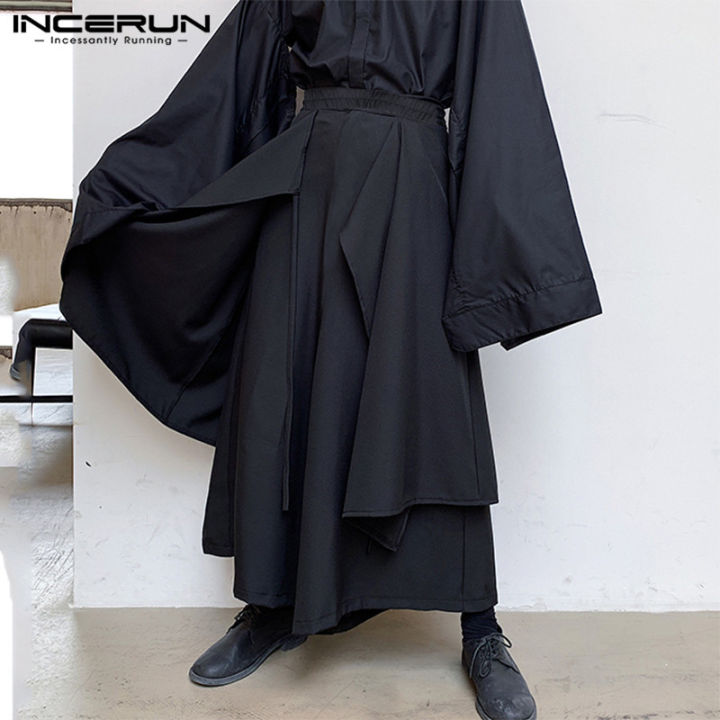 [Perfectly] INCERUN อย่างบุรุษกระโปรงฮาเร็มกางเกงถุงชุดกระโปรงหลวม ...